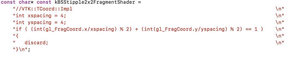 How to draw perfectly uniform stipple lines - Support - VTK