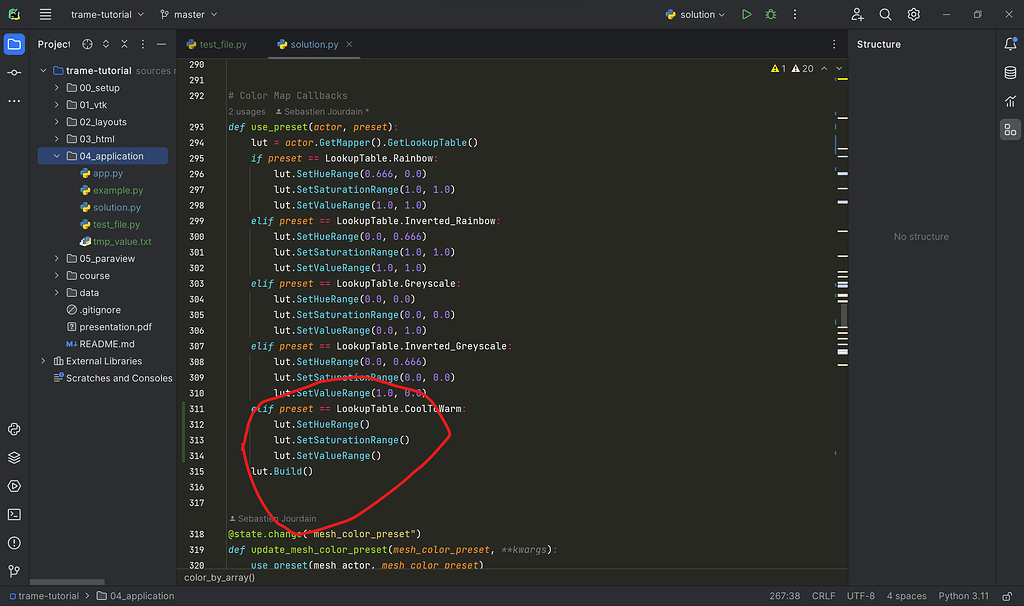 How to add color preset in trame_tutorial/04_application/solution.py ...